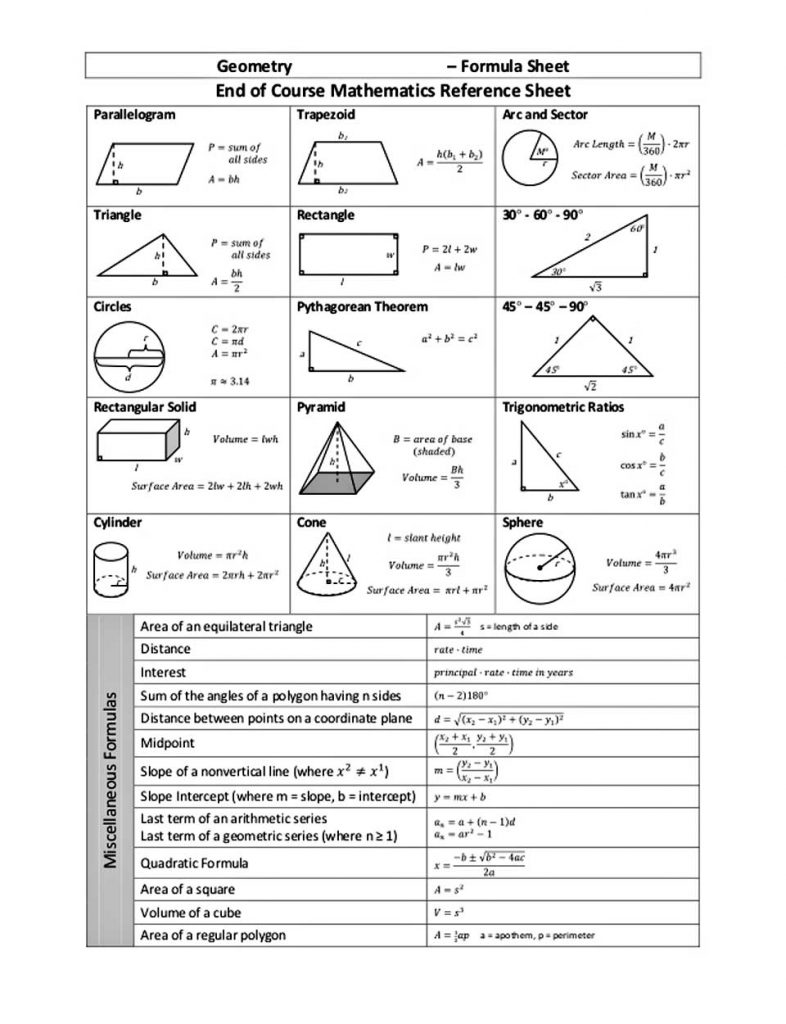 Reference – Geometry Lines, Polygons – BCA Test Prep